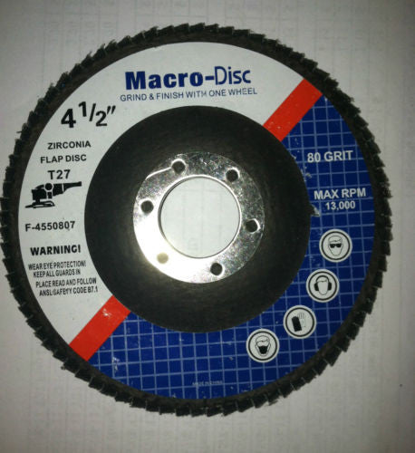 4 1/2-inch Type-27 Macro Flap Disc (10 pack) – JB Distributors